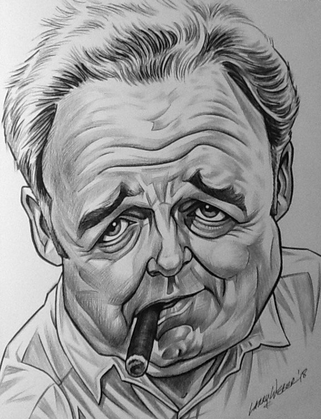 Archie and Edith Bunker Caricature Illustrations. - Etsy