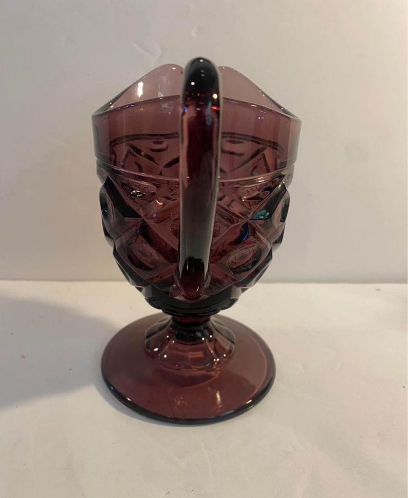 1970’s Viking Amethyst Diamond Pattern Pitcher Creamer - Etsy