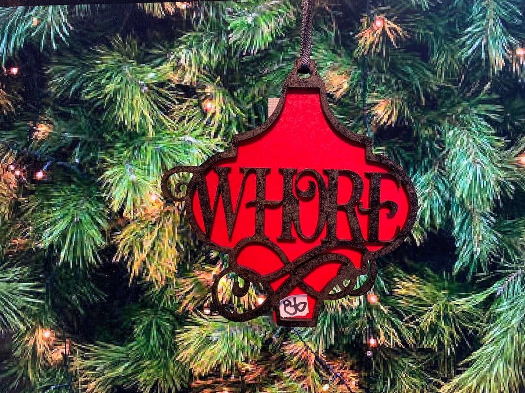 Naughty Arabesque Fun Ornament / Adult Oriented. Gag Gift, White ...