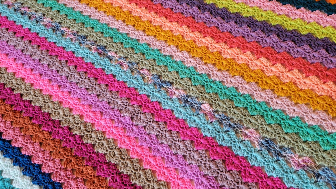 CROCHET PATTERN - on Holiday Crochet Afghan - Handmade Afghan, Handmade ...