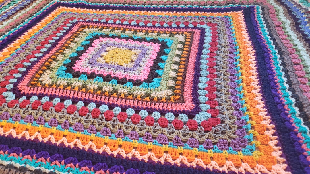 CROCHET PATTERN - Drop of Sunshine Crochet Afghan - Handmade Afghan ...