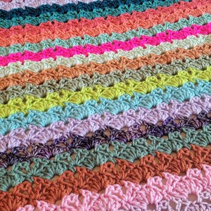 Crochet Blanket Pattern PDF - Shifting Glimmer Crochet Afghan ...