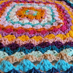 Crochet Blanket Pattern PDF Tea Garden Throw Handmade Afghan, Handmade ...