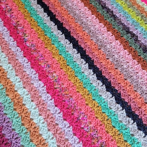 Crochet Blanket Pattern PDF - Shifting Glimmer Crochet Afghan ...