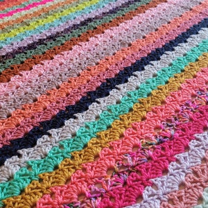 Crochet Blanket Pattern PDF - Shifting Glimmer Crochet Afghan ...