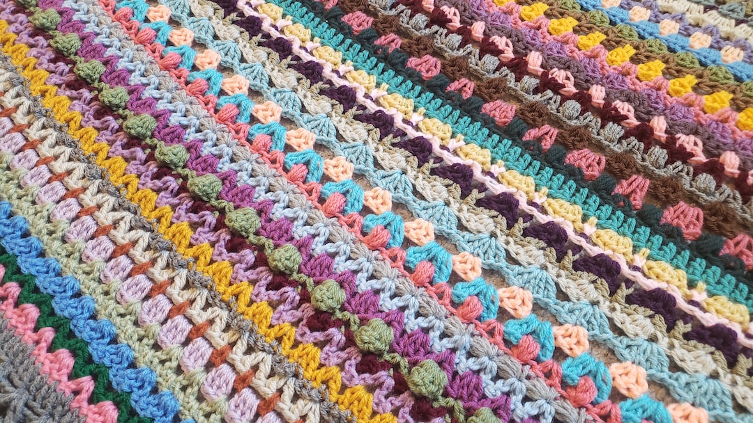 CROCHET PATTERN - Shining Hope Crochet Afghan - Handmade Afghan ...