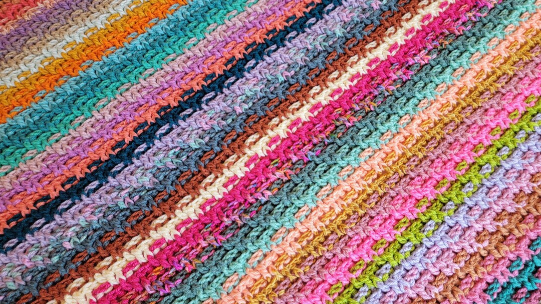 HANDMADE BLANKET - Vibe Shift Crochet Afghan - Handmade Afghans ...