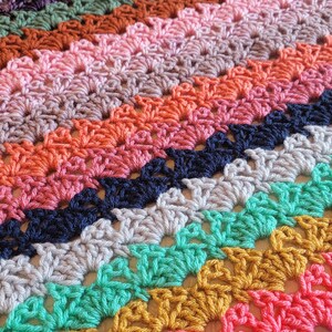 Crochet Blanket Pattern PDF - Shifting Glimmer Crochet Afghan ...