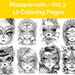 Chibi Cuties Masquerade Vol 3 Printable Coloring Pages for Adults PDF ...