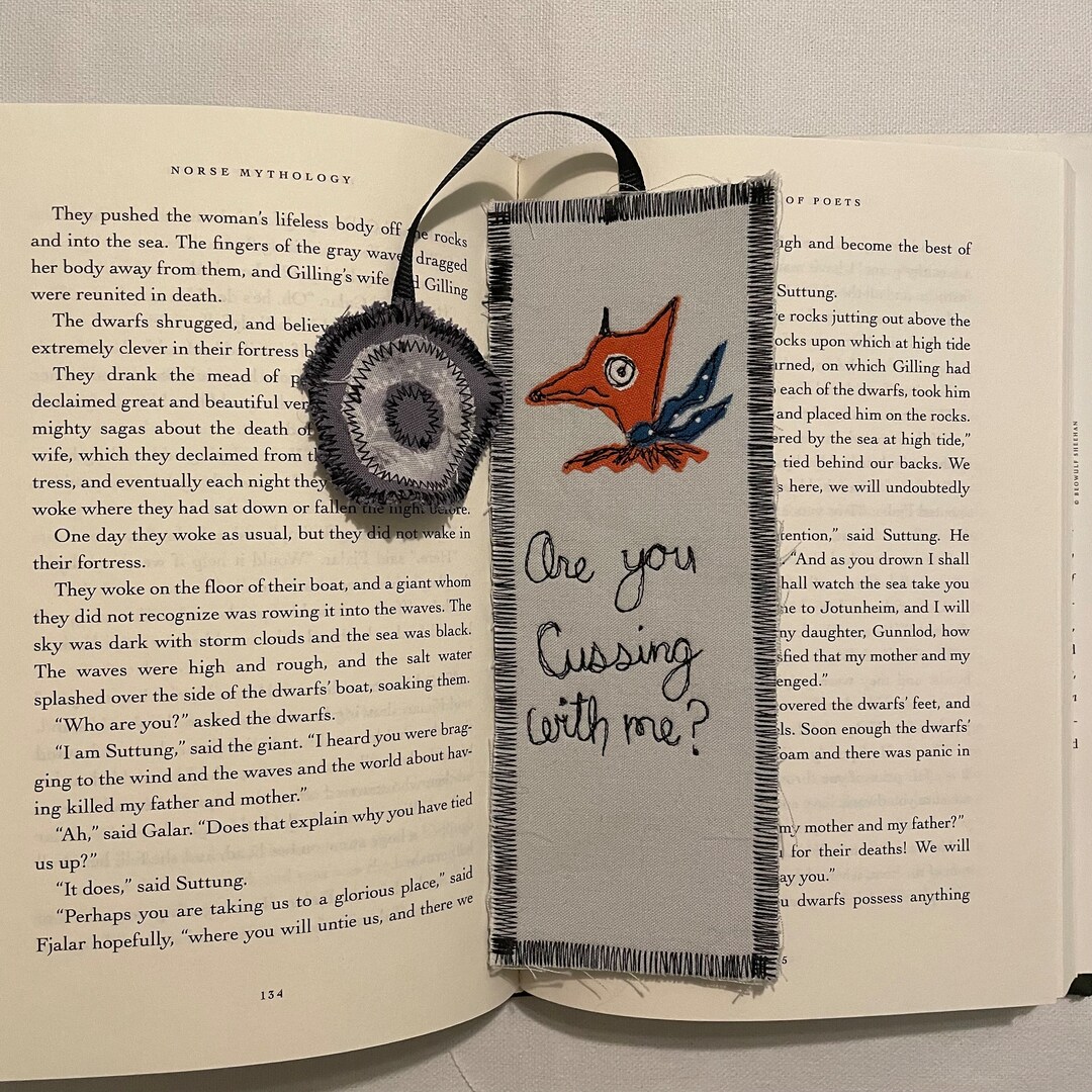Fantastic Mr. Fox Roald Dahl Fabric Bookmark Small Gift for - Etsy UK