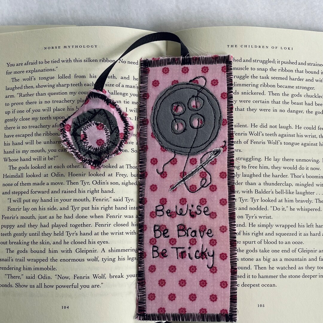Whimsical Coraline Button Bookmark Perfect Gift for Neil Gaiman Fans ...
