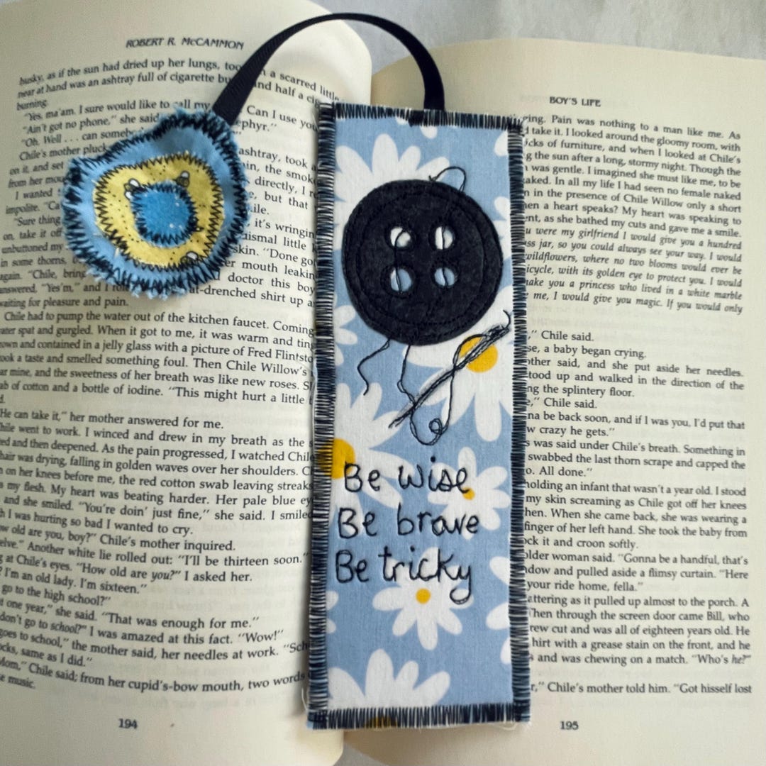 Whimsical Coraline Button Bookmark Perfect Gift for Neil Gaiman Fans ...