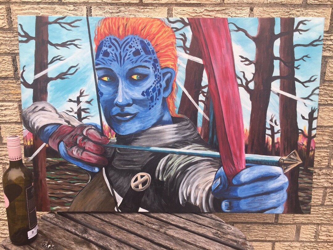 Original Painting Mutant Jay 36x24 from my Movie Mashup series - Etsy 日本