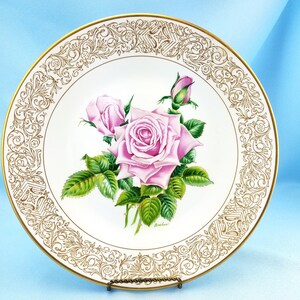 Rose Collection Plate by Boehm the Royal Highness Rose Pink - Etsy