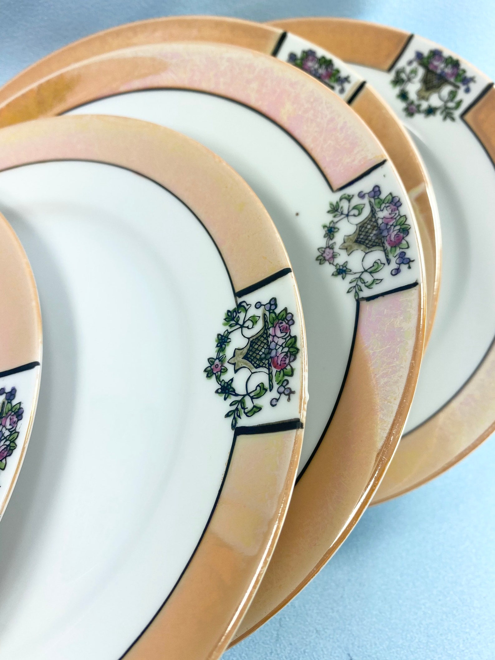 Noritake Lusterware Salad / Dessert Plates Set of 6 SIX | Etsy