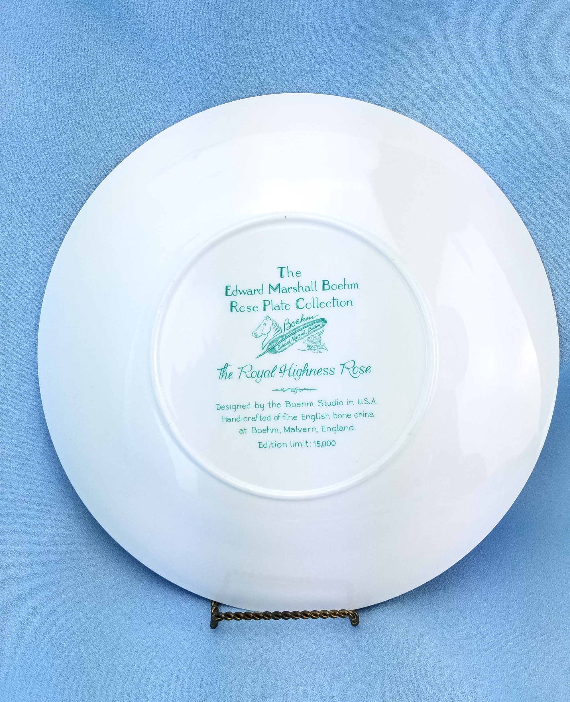 Rose Collection Plate by Boehm the Royal Highness Rose Pink | Etsy