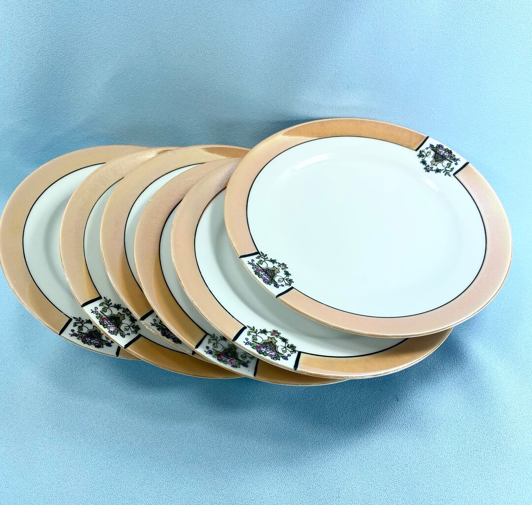 Noritake Lusterware Salad / Dessert Plates Set of 6 SIX - Etsy