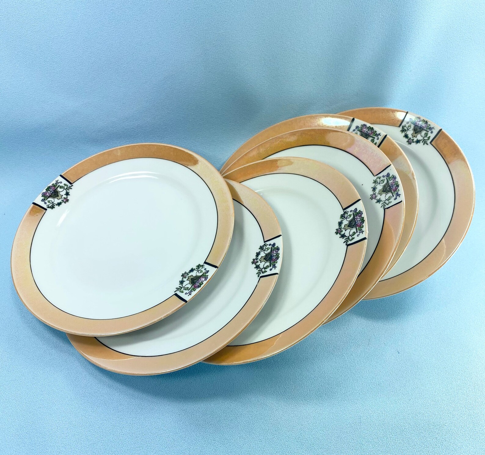 Noritake Lusterware Salad / Dessert Plates Set of 6 SIX - Etsy