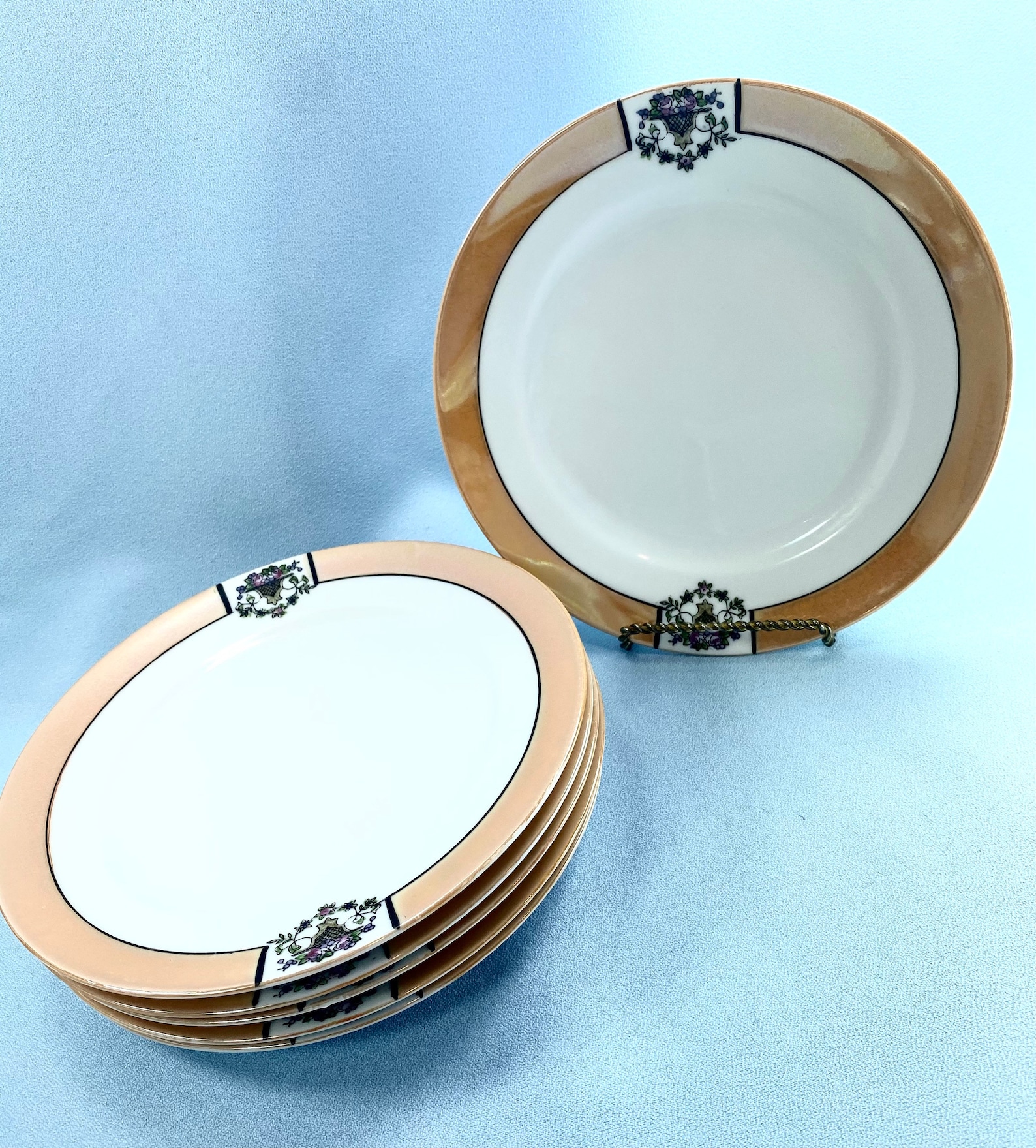 Noritake Lusterware Salad / Dessert Plates Set of 6 SIX - Etsy