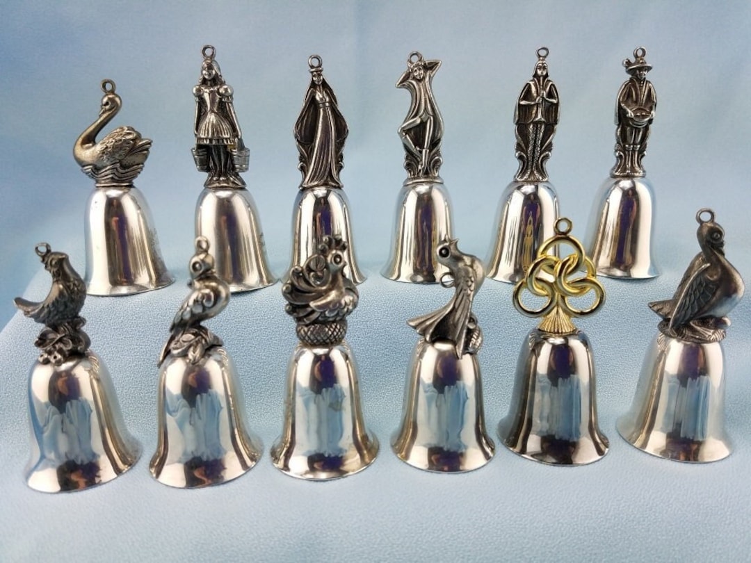 Twelve Days Bells by Reed & Barton, Silver Plated 12 Days of Christmas ...