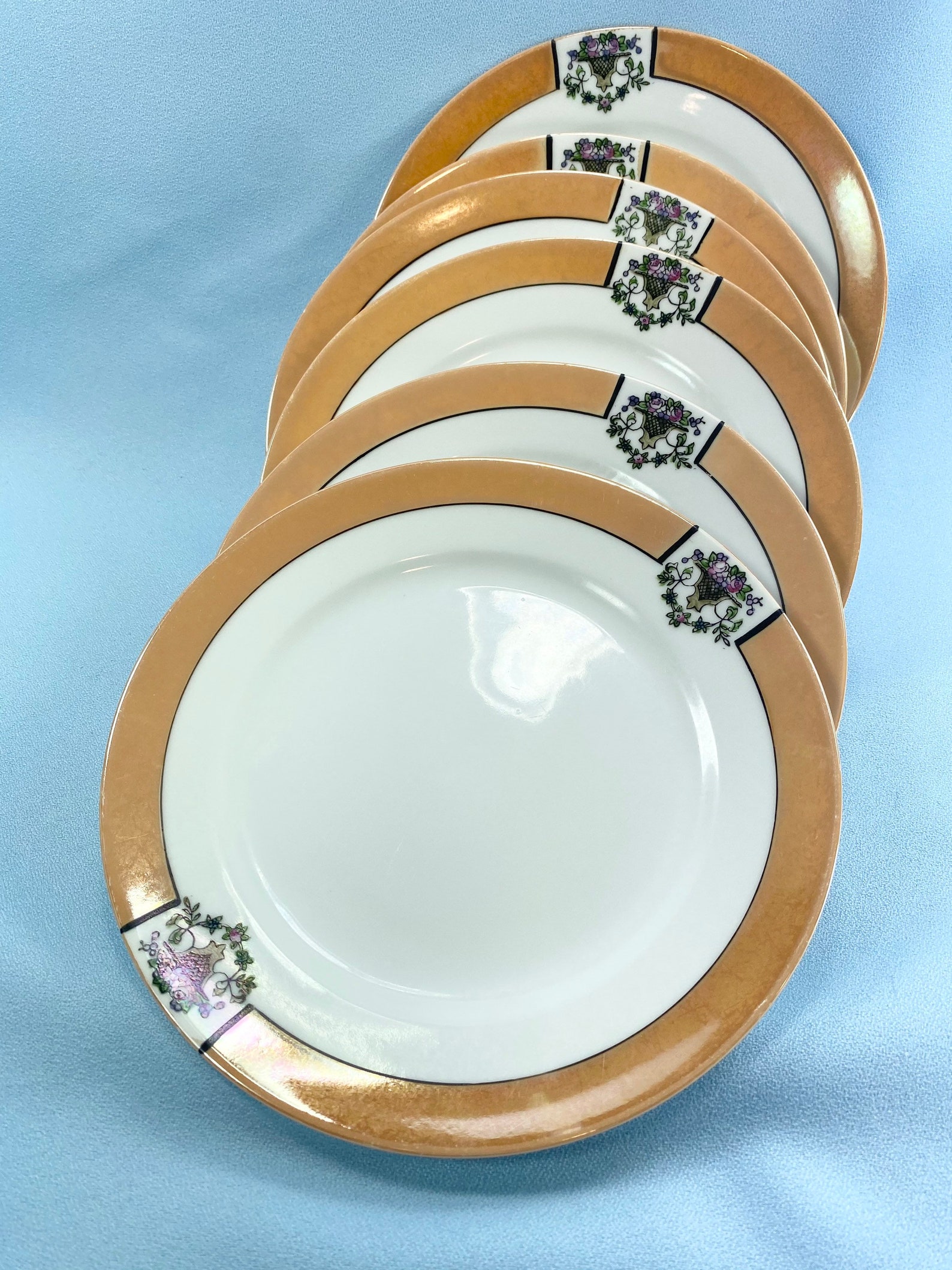 Noritake Lusterware Salad / Dessert Plates Set of 6 SIX | Etsy