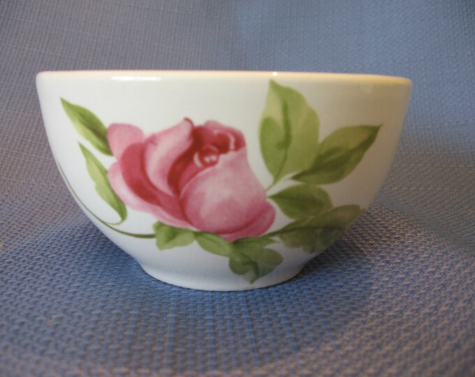 Bowl, Pfaltzgraff Emma Pattern, 3 Different Flowers,floral Dessert Bowl ...