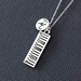 Electronic Keyboard Necklace. Initial Piano Keys Charm Necklace ...