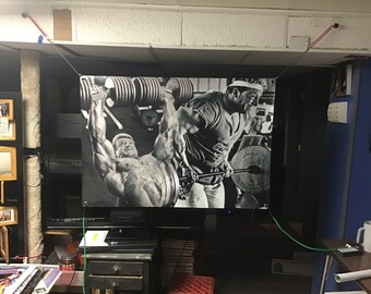 Huge 43x32 DORIAN YATES Vinyl Banner POSTER Arnold | Etsy