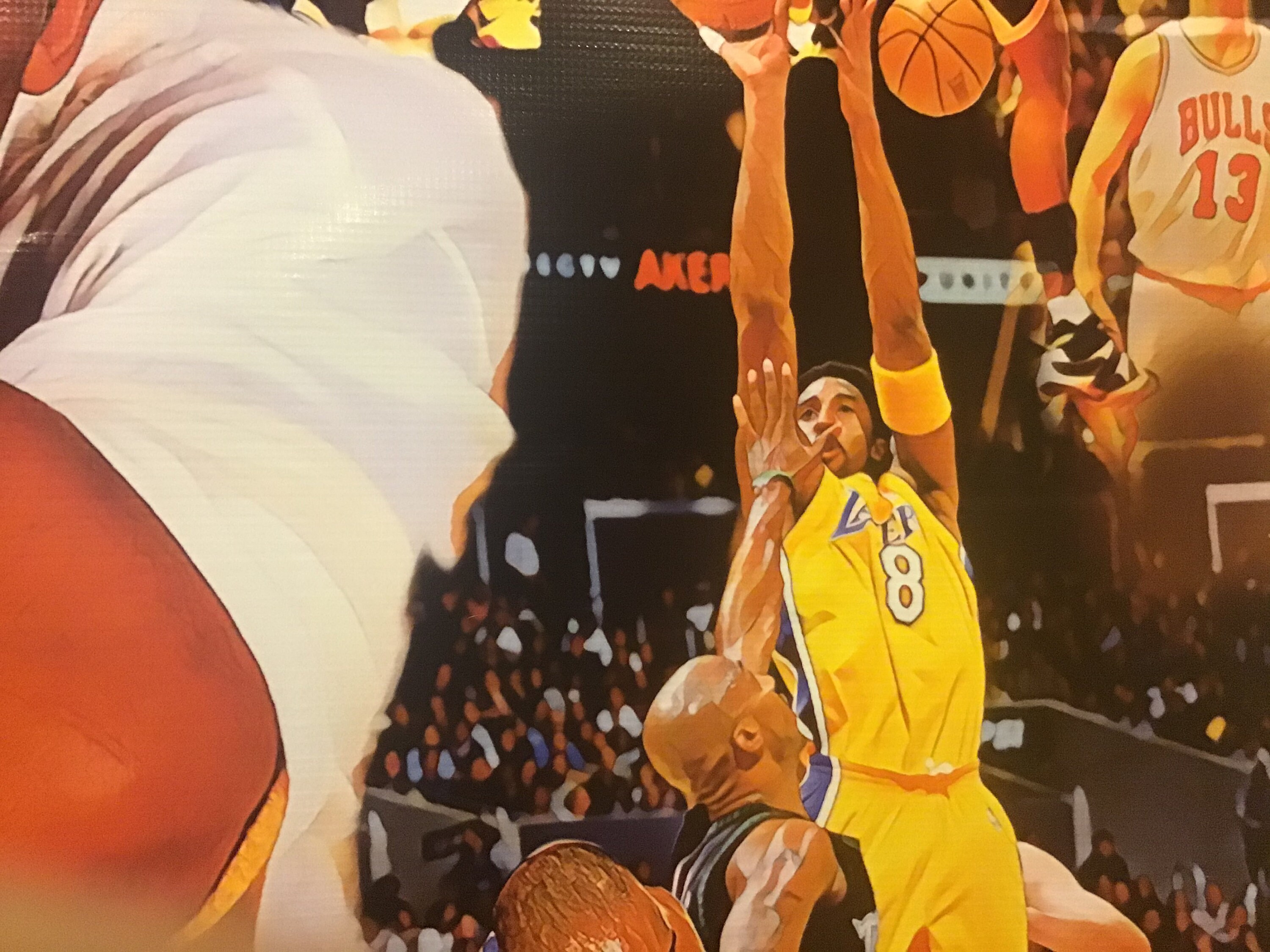 Huge 43x32 KOBE BRYANT Vinyl Banner Poster ART L.A. Lakers | Etsy