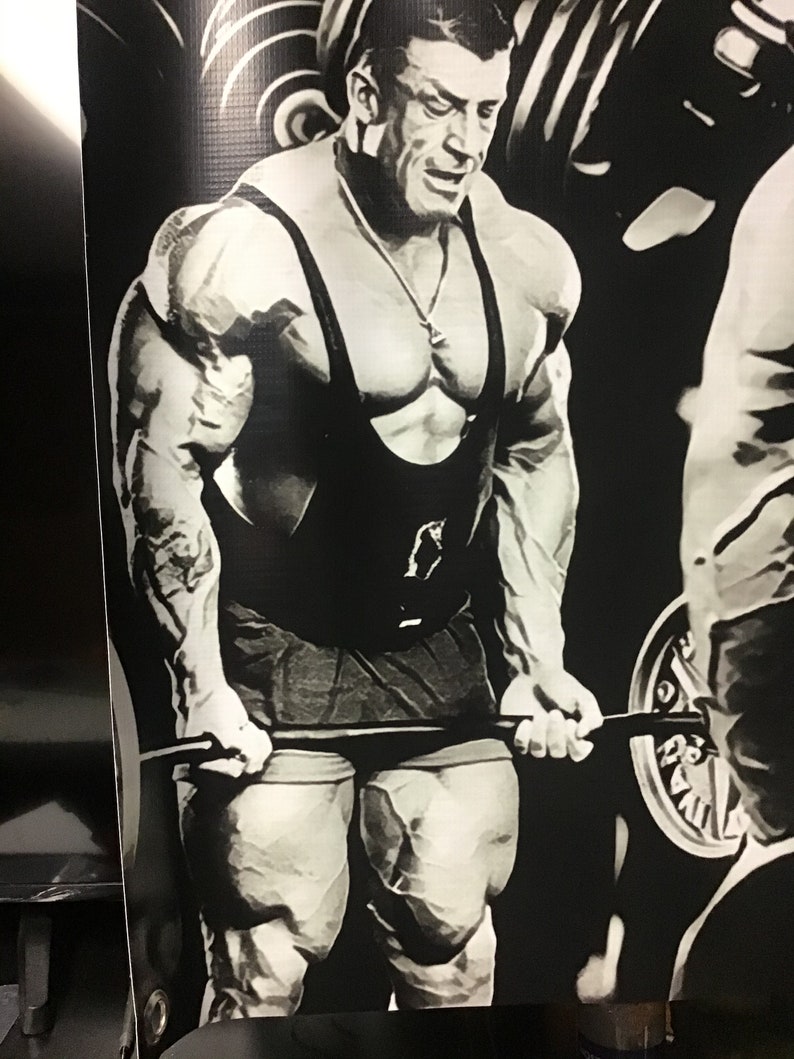 Huge 43x32 DORIAN YATES Vinyl Banner POSTER Arnold | Etsy