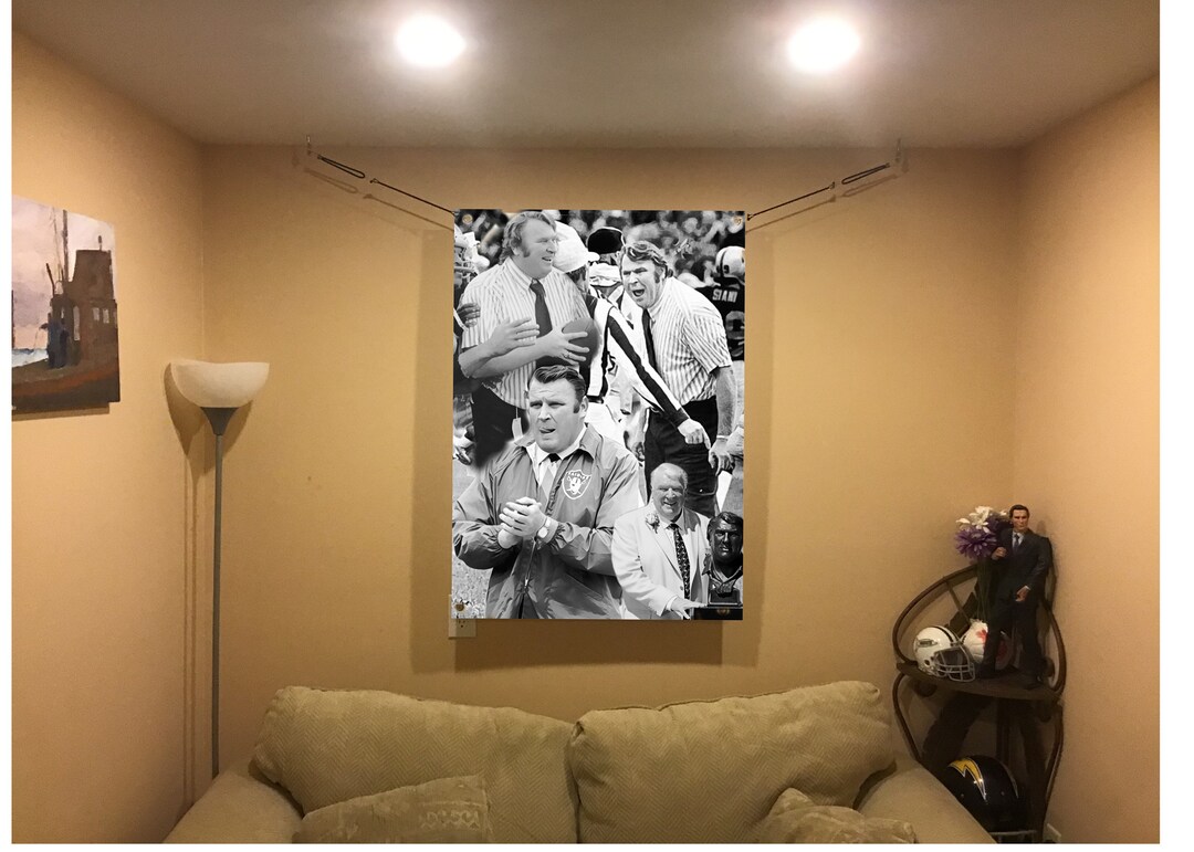 Riesiges 44x31 John Madden Vinyl Banner Poster Art KENNY STABLER ...