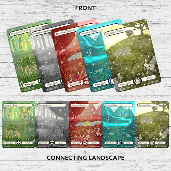 Mtg Custom Basic Lands - Etsy