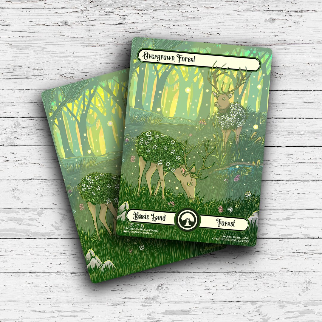 Overgrown Series Basic Land Art Print Non Foil - Etsy