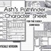 Ashe's Character Sheet for the Easily Confused : Grayscale Version - Etsy