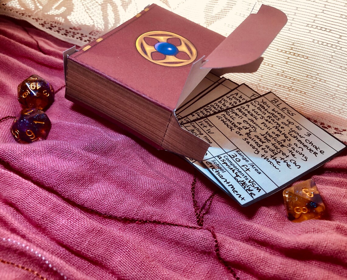 Printable Spellbook Cardbox With Fillable Cards - Etsy