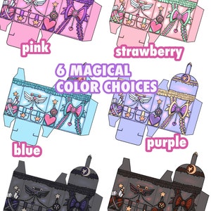 Printable Magical Girl Card Box - Etsy