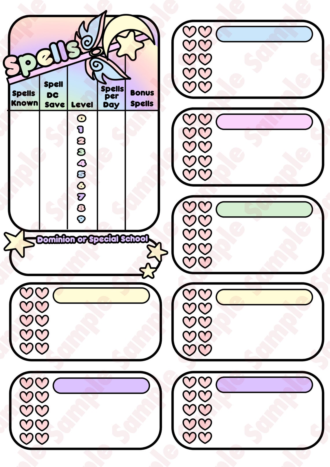 Kawaii Character Sheet - Etsy