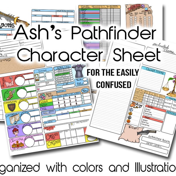 Pathfinder 2e Character Sheet - Etsy