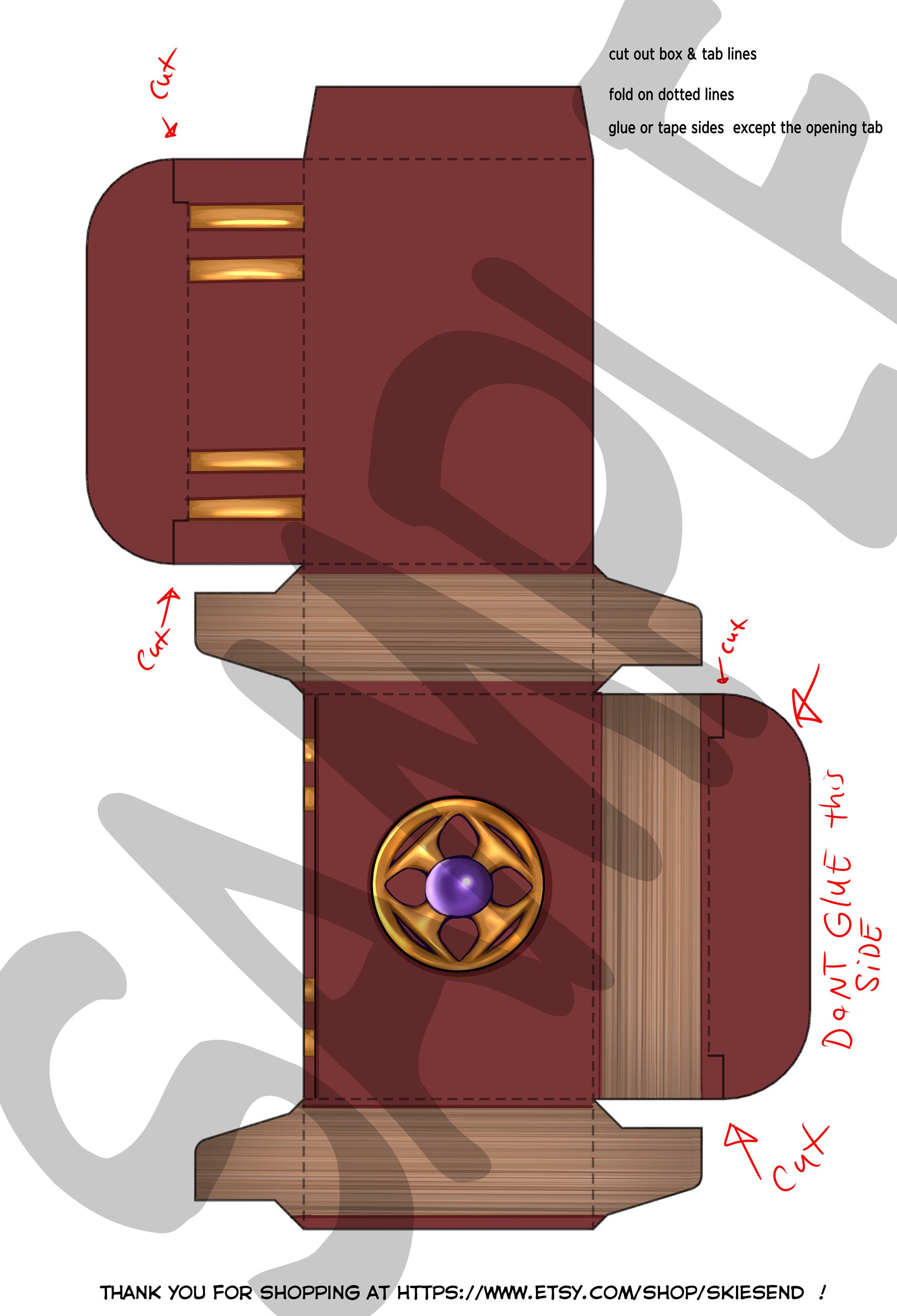 Printable Spellbook Cardbox With Fillable Cards - Etsy Canada