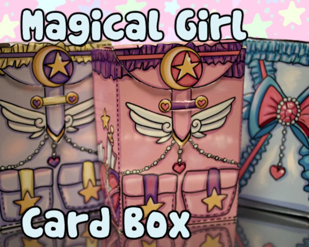 Printable Magical Girl Card Box - Etsy