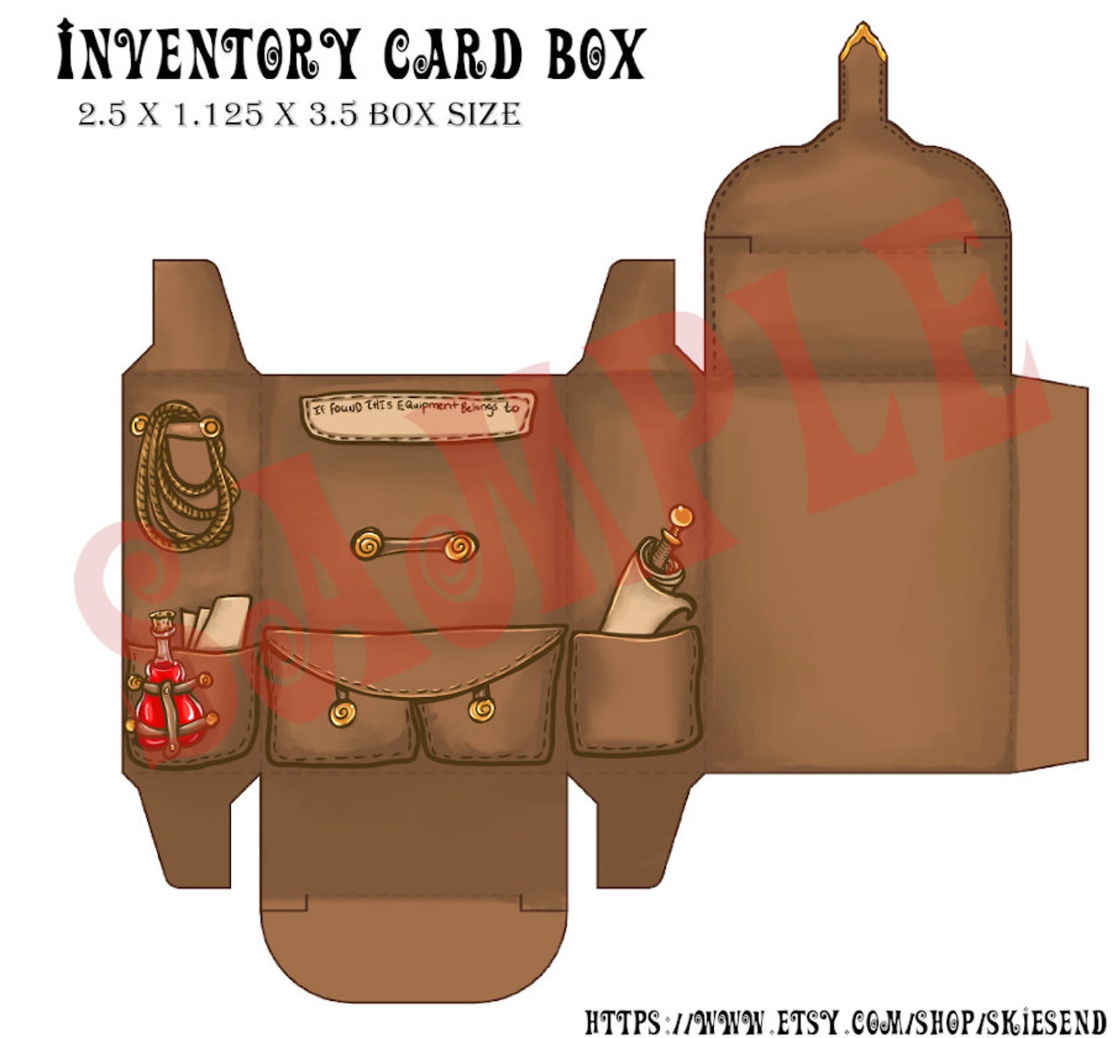 Inventory Card Box | Etsy