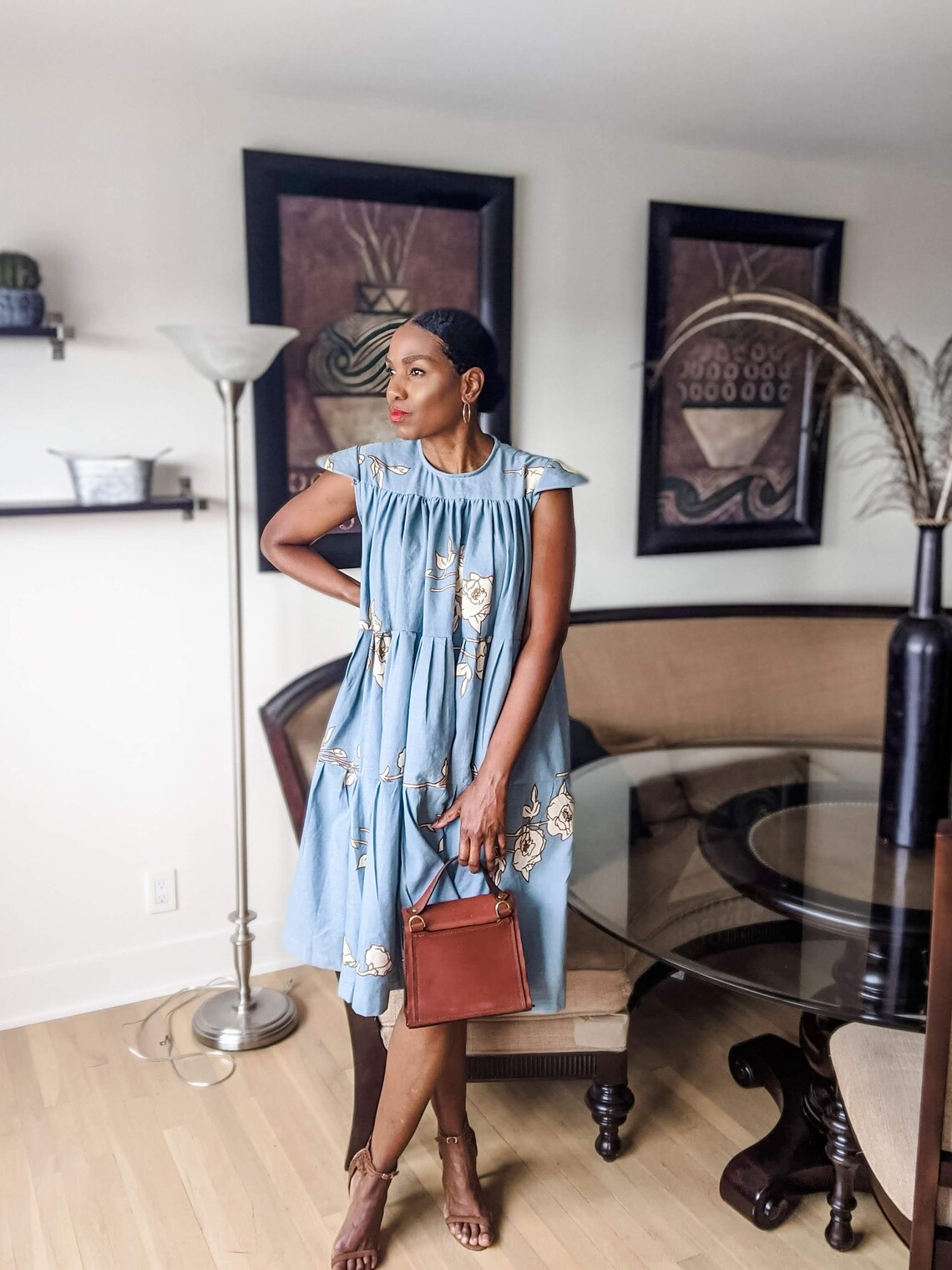 Tiered Midi Dress PDF Sewing Pattern print Shop Version - Etsy