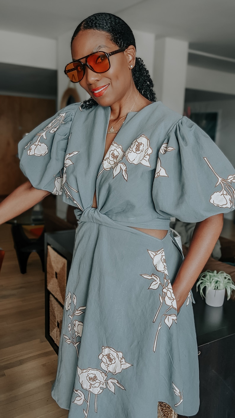 PDF Open Wrap Top Dress Sewing Pattern Print Shop Version - Etsy