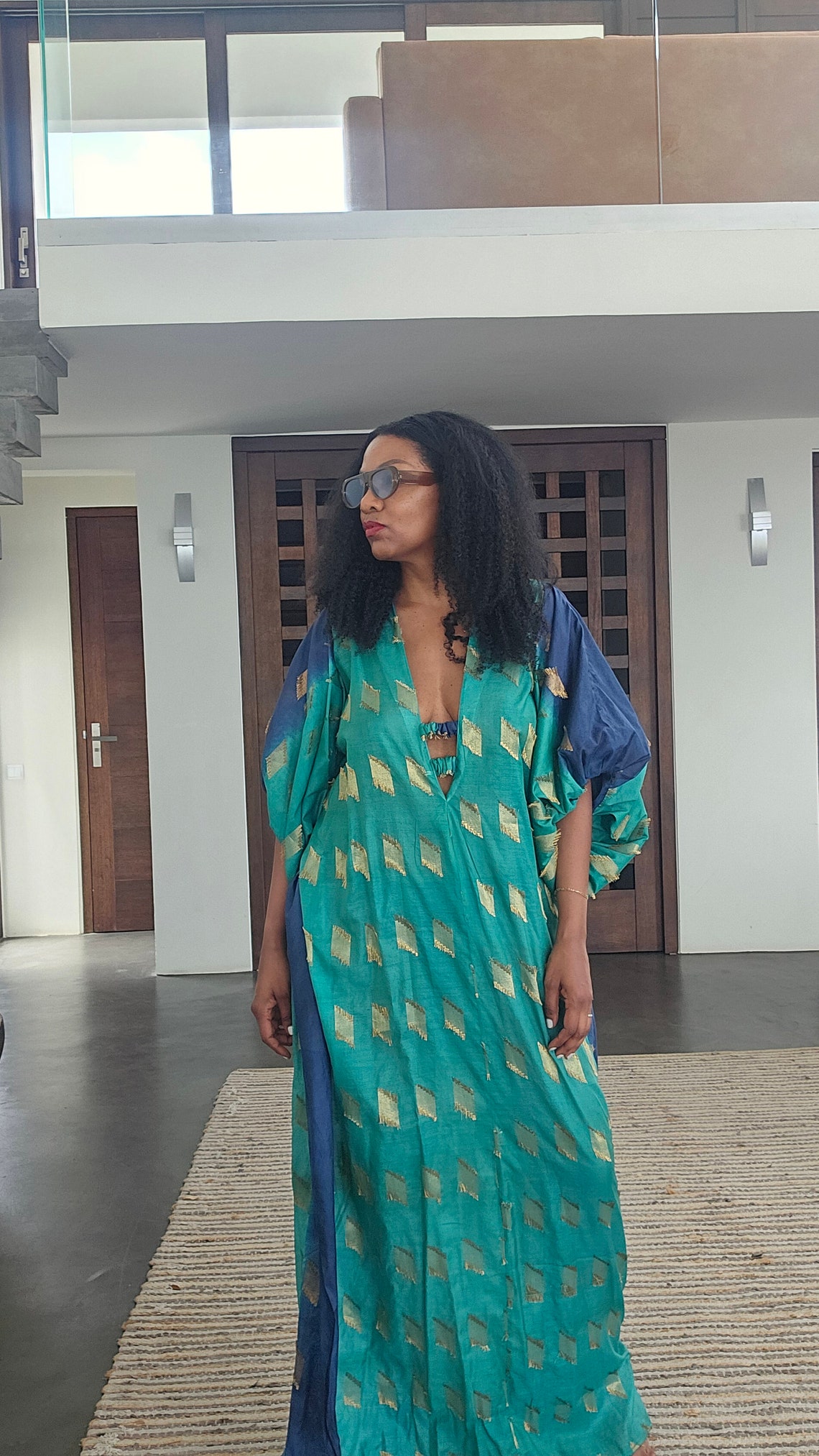 Caftan Dress Sewing Pattern: Oversized Sleeves, SM-XL (PDF Pattern) - Etsy