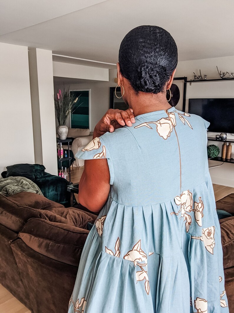 Tiered Midi Dress PDF Sewing Pattern print Shop Version - Etsy