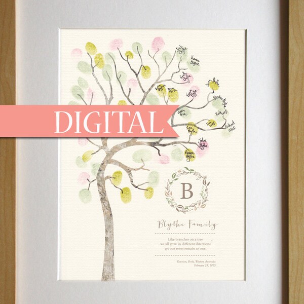 Digital Family Tree - Etsy