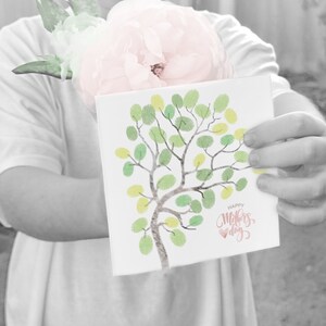 PRINTABLE: Mother's Day DIY Card, Mother's Day Fingerprint Tree ...