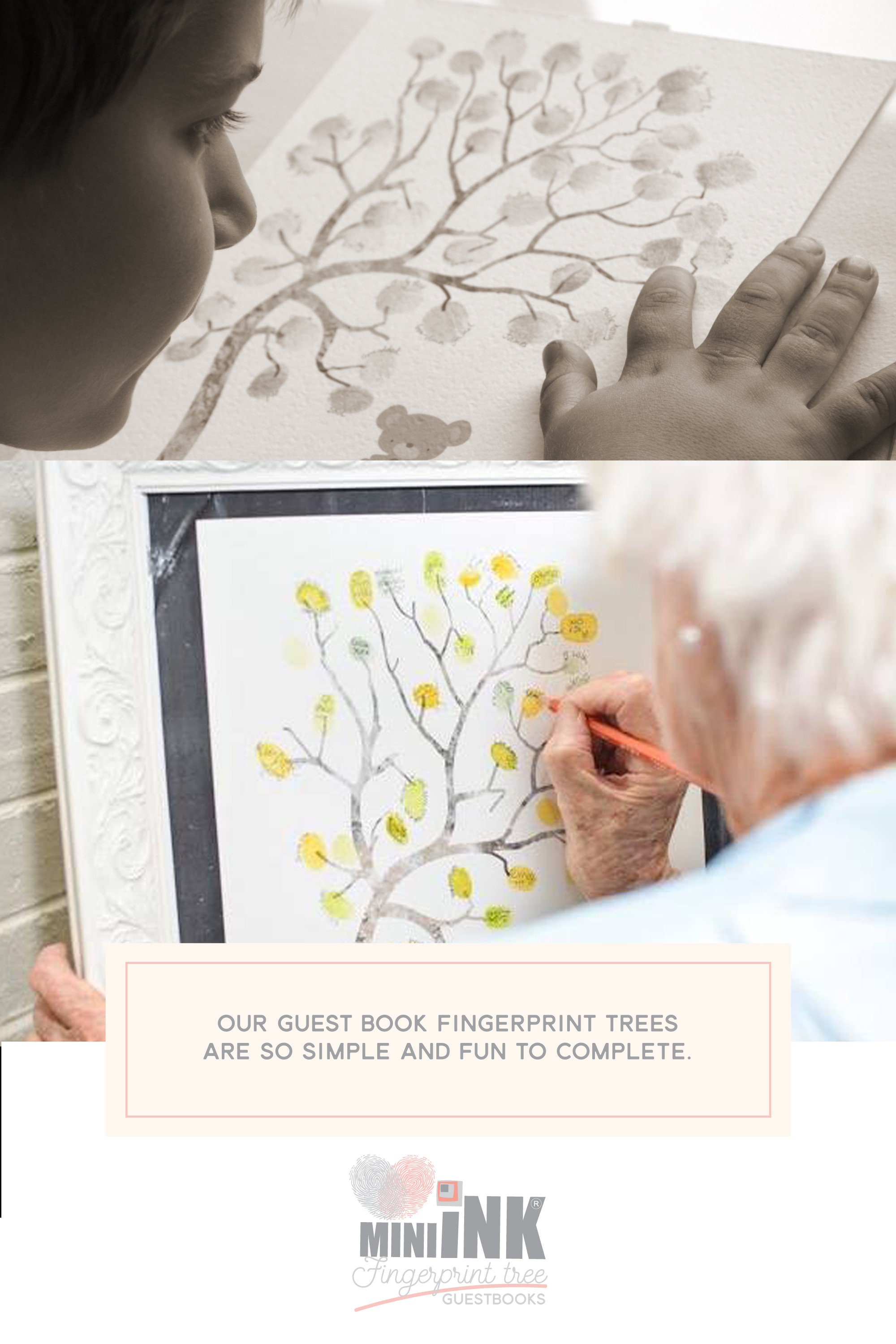 Fingerprint Tree Baby Diy Customised Baptism Gift - Etsy