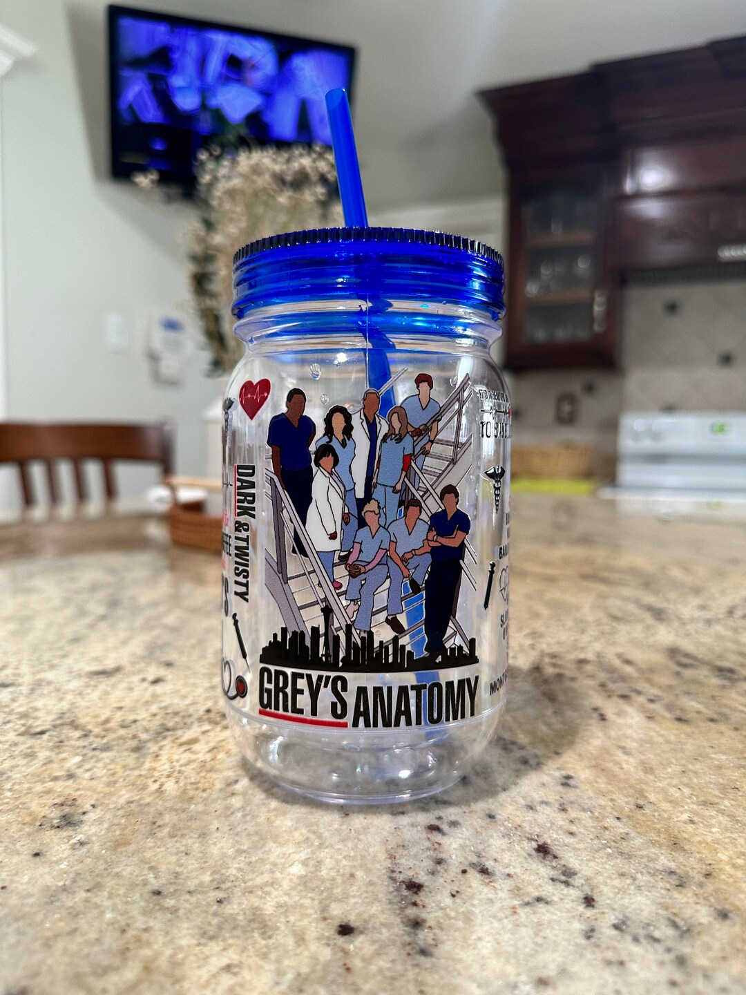 Medical Anatomy Cup W/straw and Lid - Etsy