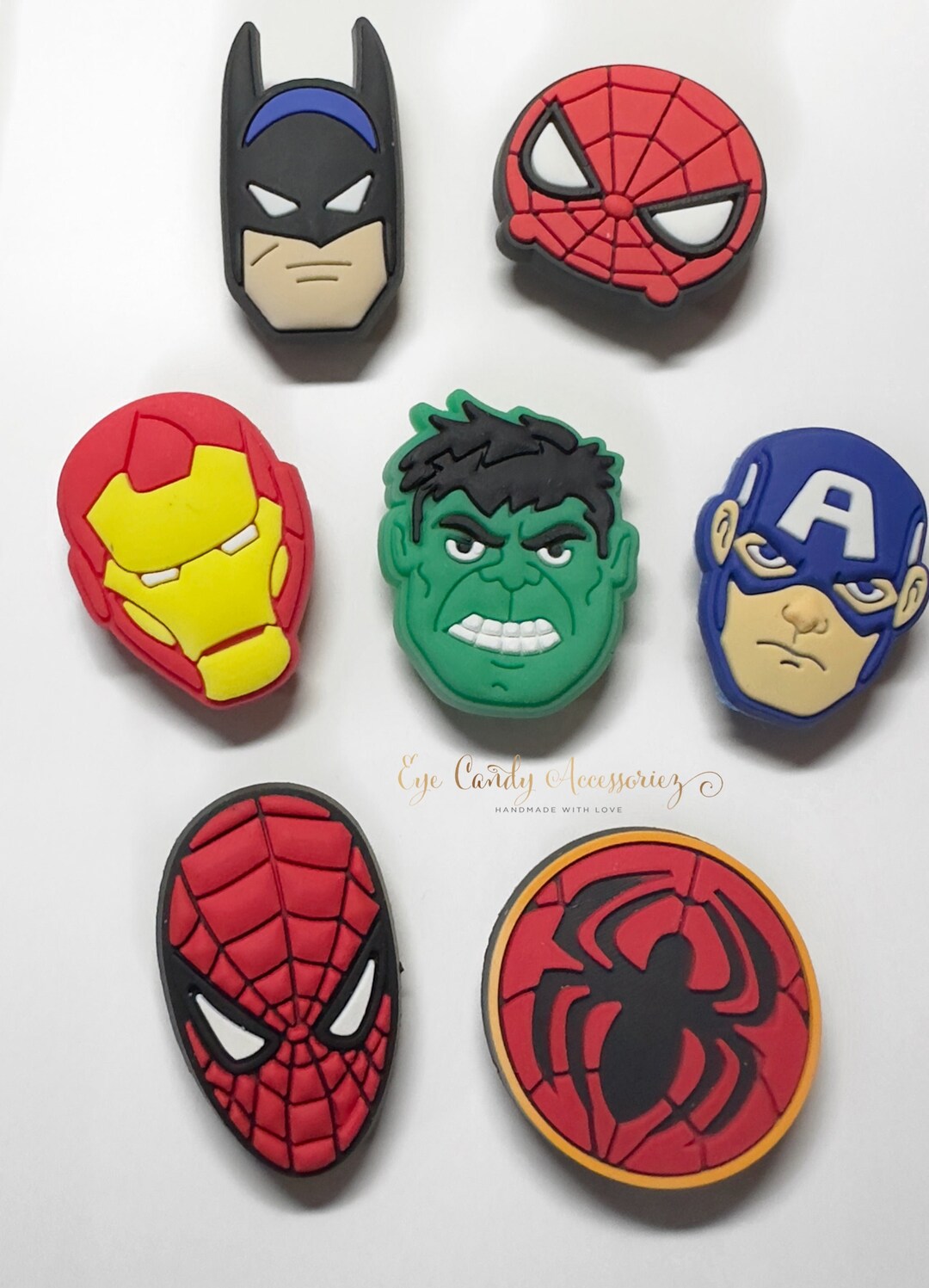 Superhero Shoe Charms - Etsy